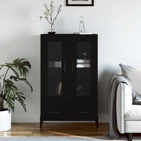 Skříň highboard černá 69,5 x 31 x 115 cm kompozitní dřevo - Default Title