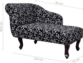 Lenoška černobílá textil 242403
