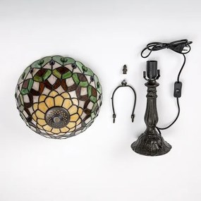 Brilagi - Tiffany vitrážová stolní lampa MARGARET 1xE27/40W/230V