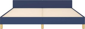 Rám postele s čelem modrý 180x200 cm textil 3125403