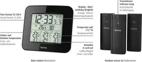 Hama EWS-Trio / meteostanice se 3 senzory
