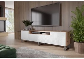 Televizní stolek RTV Neo 180 cm Dub artisan - bílá
