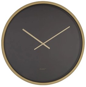 Černo-mosazné kovové nástěnné hodiny ZUIVER BANDIT 60 cm