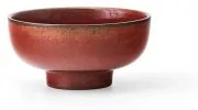 New Norm Dinnerware Footed Bowl - Red Glazed Audo (MENU)