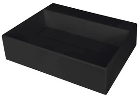 Deante CQR_NU5M - Umyvadlo na desku CORREO 40x50 cm granit/černá CQR_NU5M