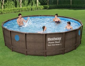 Bestway Bazén Power Steel s příslušenstvím 488 x 122 cm [3202568]