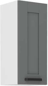 Kuchyňská skříňka LUNA bílá 30 G-72 1F barva dvířek: šedá Dust