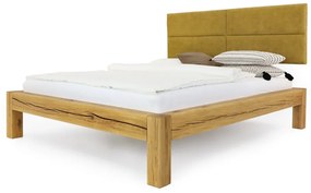 Dubová postel s opěradlem 140 x 200 cm URBAN FOREST 3
