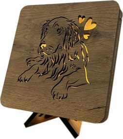 Li-Go "Retrívr" lampa 19x19 cm provedení povrchu: dub světlý