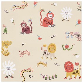 NOFRED Dětská tapeta Monkey Fun, Beige