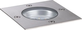 P 94227 Plug & Shine zemní svítidlo hranaté IP65 3000K 4W 24V stříbrná - PAULMANN