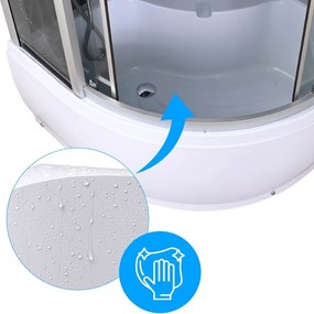 Terra Hydromasážní box WSH7101, 90x90 bez sauny