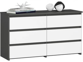 Komoda CL100 6SZ šedá / bílá