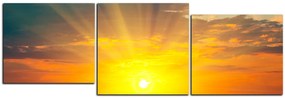 Obraz na plátně - Západ slunce - panoráma 5200E (120x40 cm)