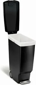 Simplehuman Pedálový odpadkový koš  – 40 l / úzký / černý plast