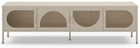 Krémový TV stolek 180x50 cm Tayra – Marckeric