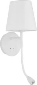 Nástěnné svítidlo NOVA LUCE NIA E27 + LED na čtení 3000K 9182371 bez žárovky