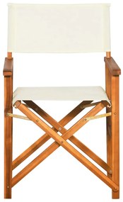 Režisérská židle masivní akáciové dřevo - Default Title