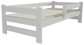 Dětská postel masiv 019 borovice masiv 90x 190 cm bílá