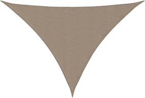 Stínící plachta oxfordská látka trojúhelníková 5x5x6 m taupe 135458