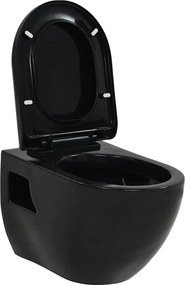 Závěsné WC keramické černé 143023
