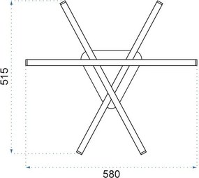 Toolight - Moderní LED stropní svítidlo 59x59cm APP397-C, chromová, OSW-06913
