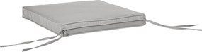 Outsunny Sada 2 polstrů na zahradní židle, odnímatelné potahy, 5 cm polyesterový materiál, rozměry 45L x 45Š cm, Světlá šedá | Aosom