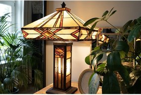 Stolní lampa Tiffany Therese - 42*71 cm 2x E27 / Max 60W & 1x E14 / Max 40W