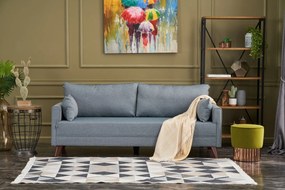 Hanah Home Rozkládací pohovka BELLA modrá 208 cm 825BLC1688