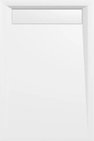 Polysan, VARESA sprchová vanička z litého mramoru se záklopem, obdélník 120x80x4cm, 71604