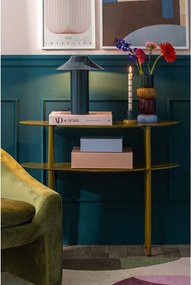 Světle hnědý kovový konzolový stolek 28x90 cm Paris – Leitmotiv