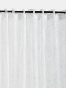 Sinsay - Záclona s páskou a květinovým vzorem - bílá