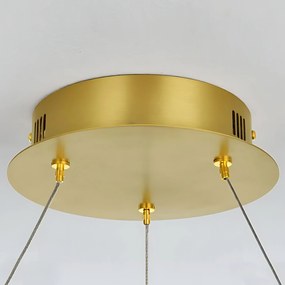 Toolight Toolight, LED závěsné osvětlení 80cm, 50W, 3000K, LHJ047-CP, zlatá lesklá, OSW-50022