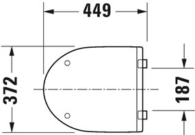 Duravit No.1 - WC sedátko, bílá 0020710000