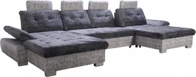 Sedací souprava DIOR U, šedá (AN 5077/5075)
