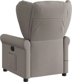 Elektrické masážní polohovací křeslo taupe textil 3303371