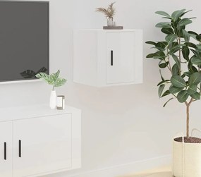 vidaXL Nástěnná TV skříňka 40 x 34,5 x 40 cm [816648] Barva: bílá s vysokým leskem