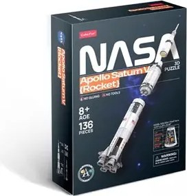 CubicFun 3D puzzle Raketa Apollo Saturn
