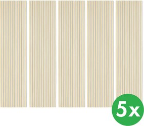 Dřevěný akustický panel, 2400 x 600 mm, B2BP001, balení 5 ks, bříza