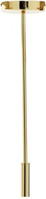 Bílé/ve zlaté barvě kovové závěsné svítidlo se skleněným stínidlem ø 27 cm Trieste – Premier Housewares