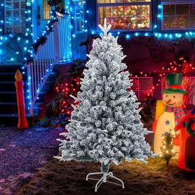 Umělý vánoční stromek, zasněžený smrk, 210cm