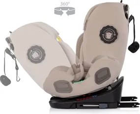 CHIPOLINO Autosedačka Techno i-Grow i-Size Latte / 40-150 cm / Isofix