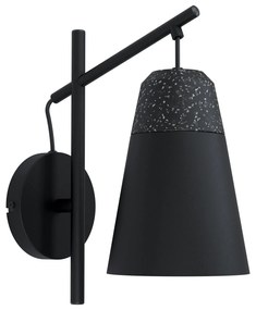 EGLO Nástěnné moderní osvětlení CANTERRAS, 1xE27, 40W, černé 99546