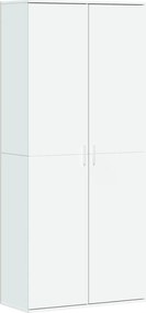 Skříň highboard bílá 80 x 35 x 180 cm kompozitní dřevo 3276651
