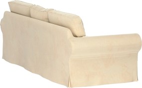 Potah na pohovku IKEA  Ektorp 3-místná, nerozkládací barva ekr látka lesklé, sametová