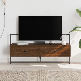 vidaXL TV skříňka nástěnná 100,5x30x51 cm kompozitní dřevo [833462] Barva: hnědý dub