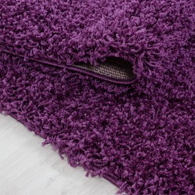 Ayyildiz koberce Kusový koberec Life Shaggy 1500 lila kruh ROZMĚR: 160x160 (průměr) kruh