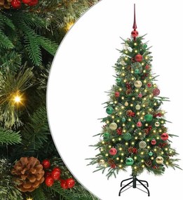 Umělý Skládací Vánoční Strom s stojanem Zelená 150 cm PE a PVC 3397414