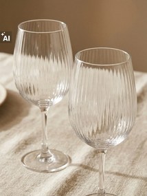 Sinsay - Žebrované skleničky, 2 kusy - clear