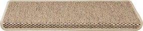 Samolepicí rohože na schody Sisal-Look 30 ks 65x21x4 cm Písek 3365891